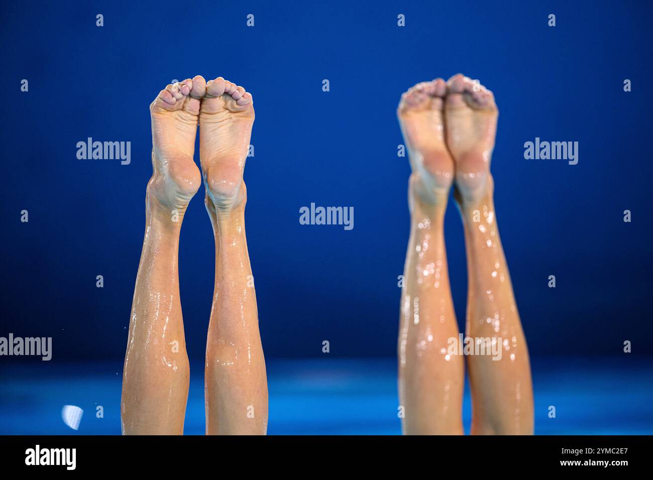 PARIS, FRANCE - 9 AUGUST, 2024: ALEKSIIVA Maryna, ALEKSIIVA Vladyslava ...