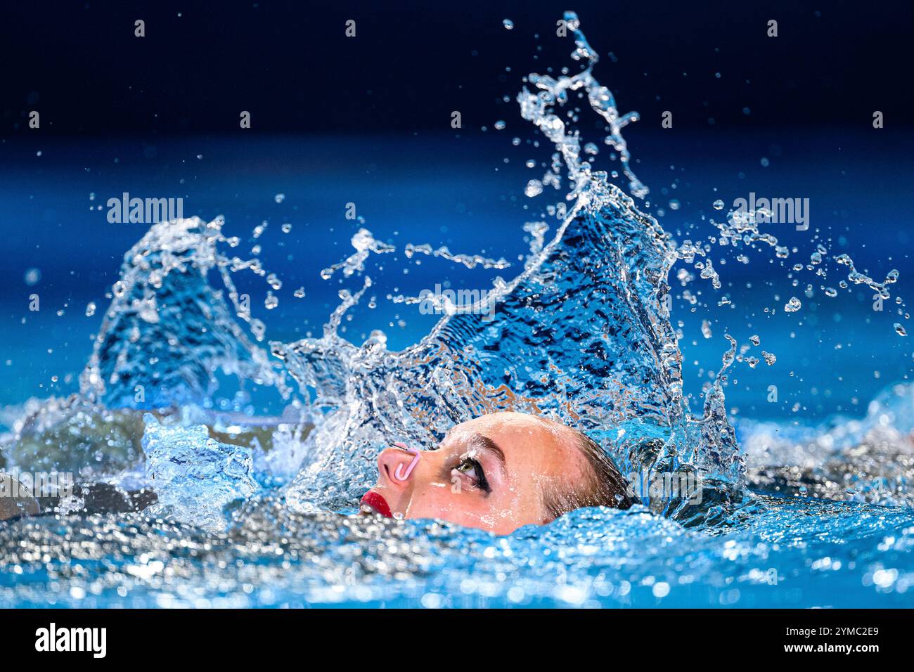 PARIS, FRANCE - 9 AUGUST, 2024: ALEKSIIVA Maryna, ALEKSIIVA Vladyslava ...