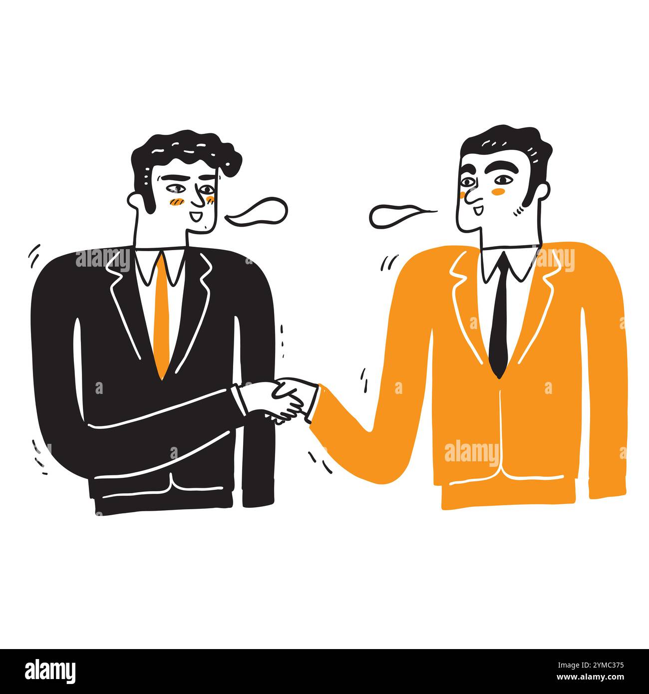 Handshake of two businessmen, partnership concept, Shaking hands to ...