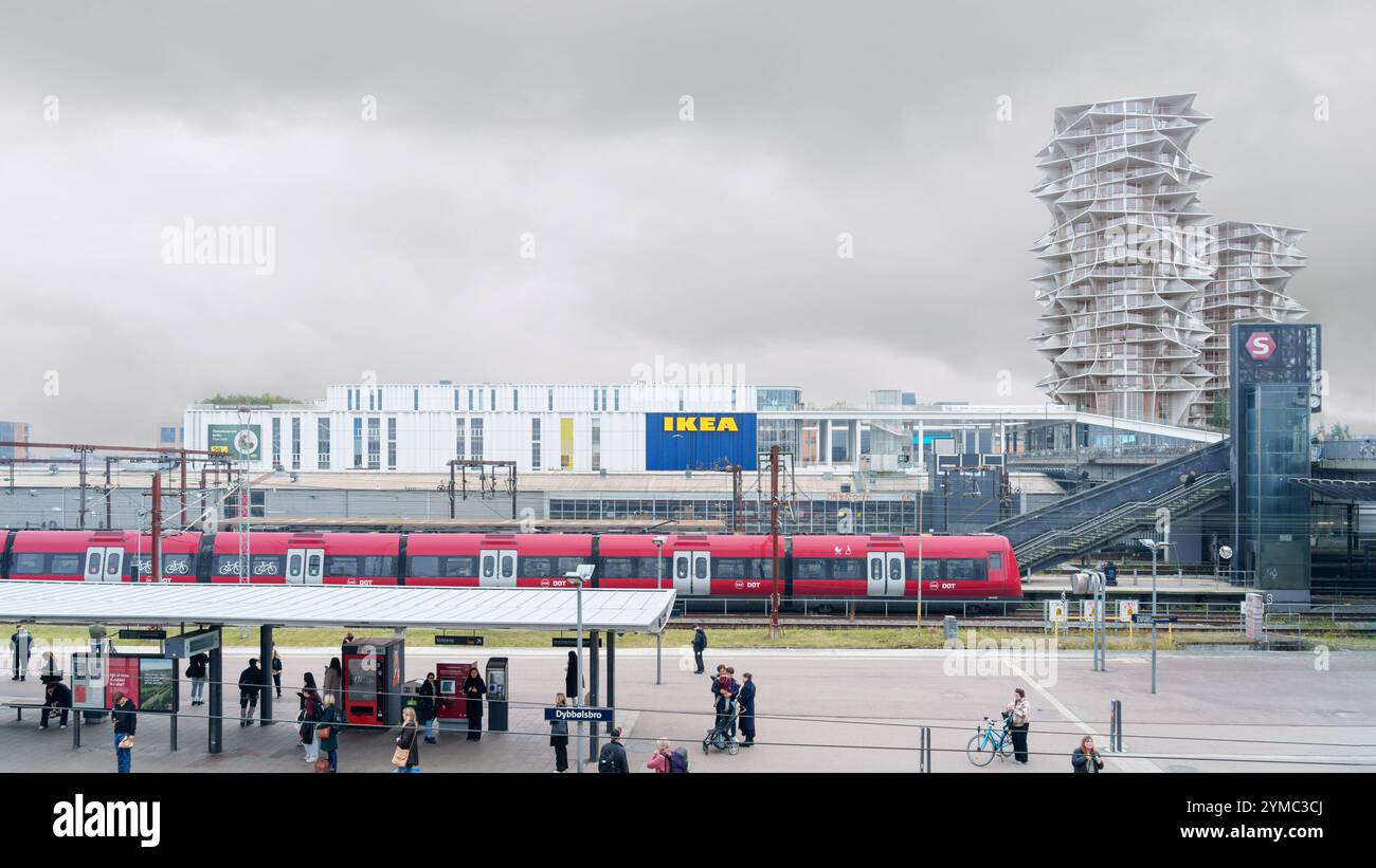Copenhagen, Denmark - IKEA store by Dorte Mandrup, Dybbølsbro station ...