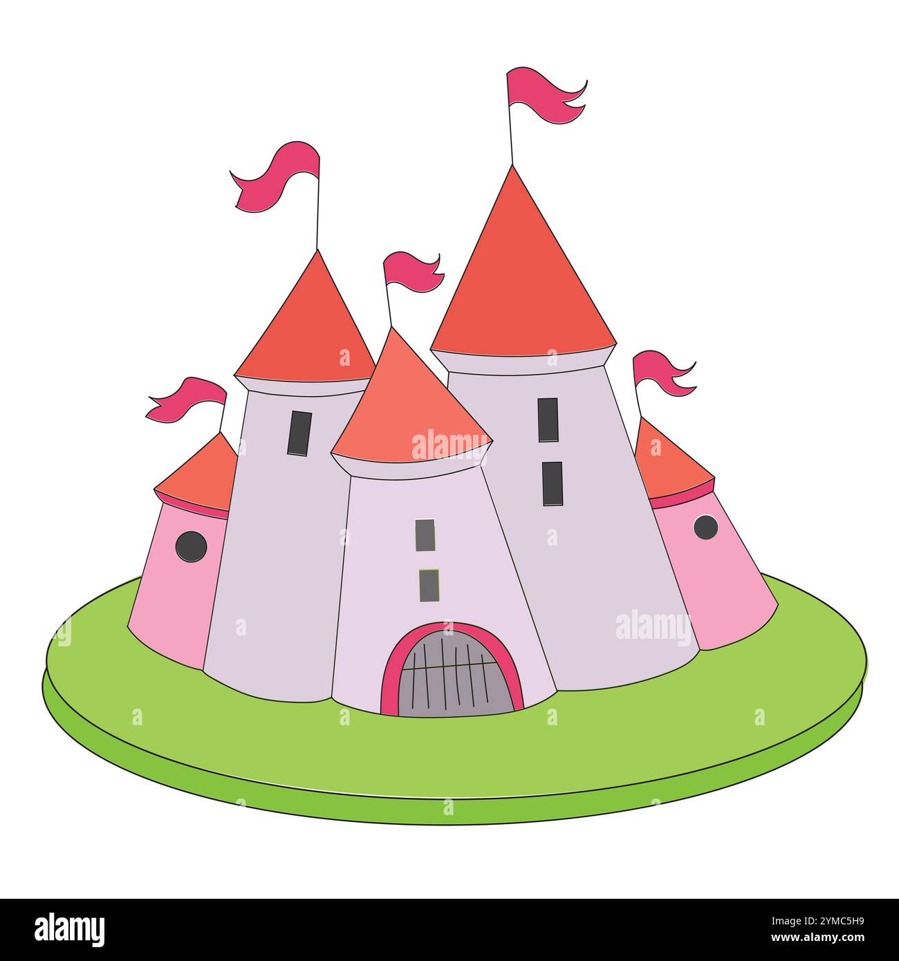 Cartoon castle hi-res stock photography and images - Alamy