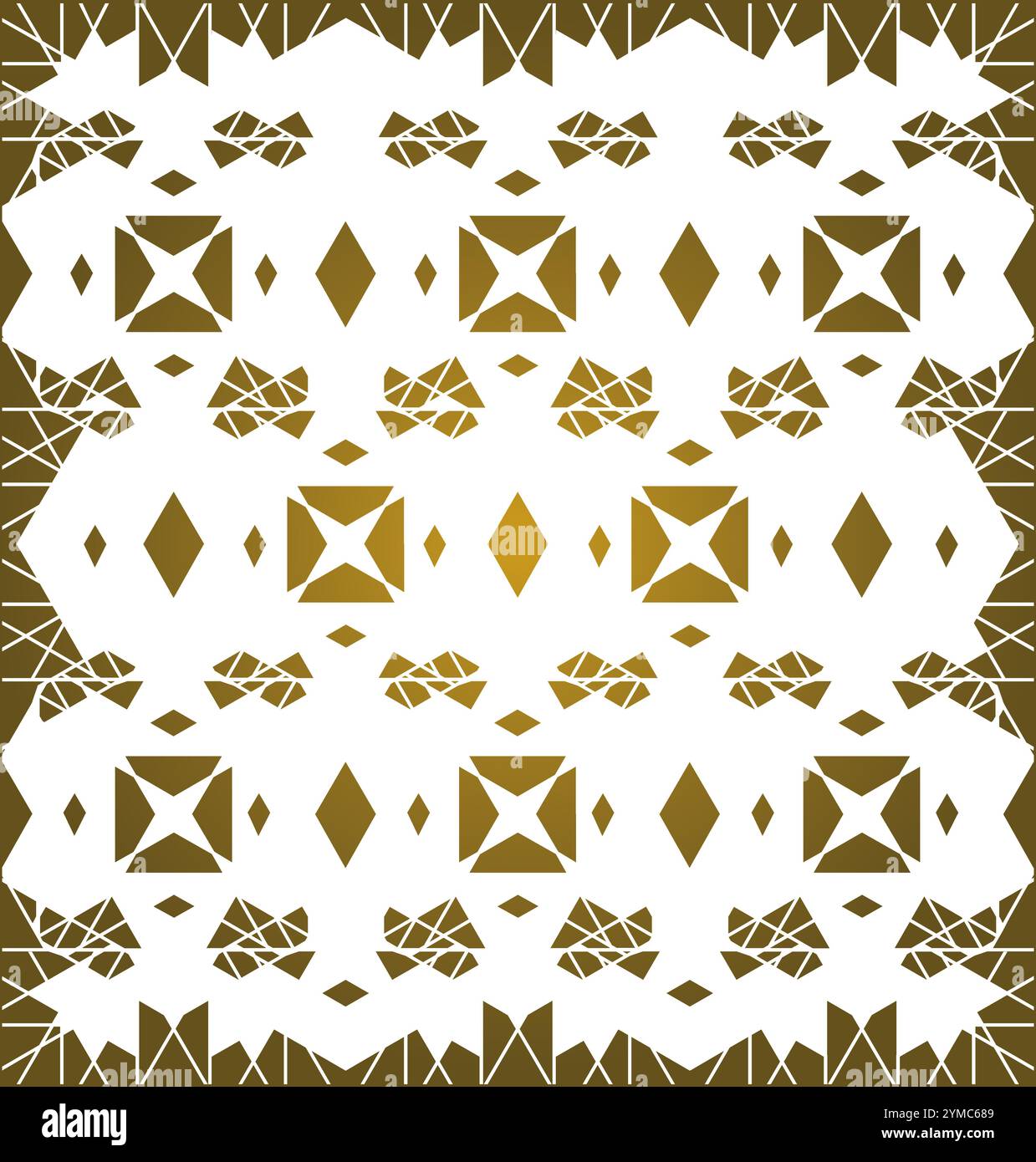 Pattern Golden Colors Arabic Style Network Decorative Ornament Stock ...