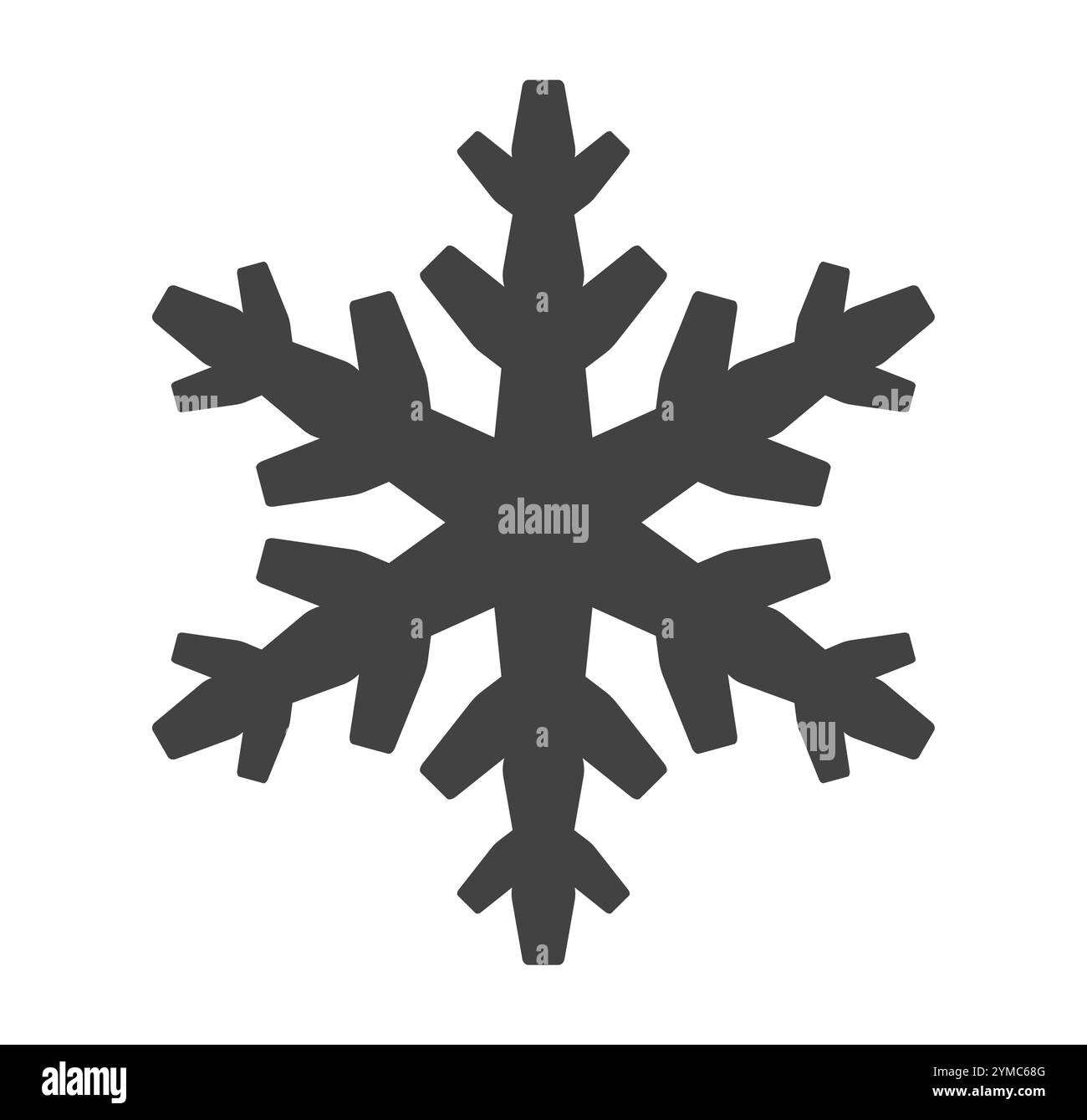 Winter snowflake icon symbol shape. Christmas Snow crystal weather cold ...