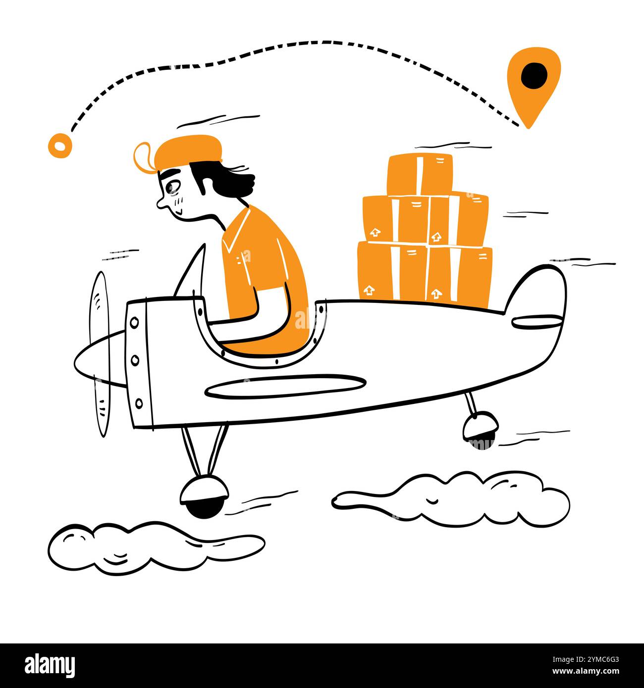 Smart logistic technology internet Cut Out Stock Images & Pictures - Alamy