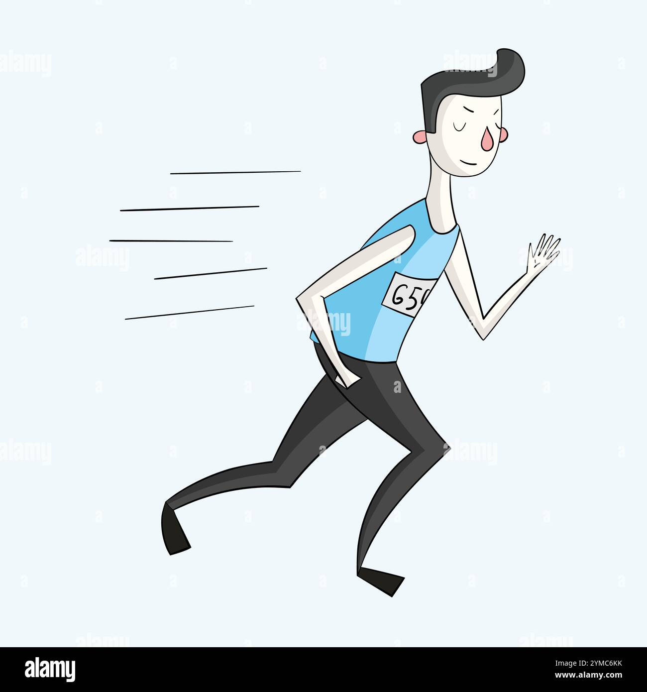 Runner champion cartoon character hi-res stock photography and images ...