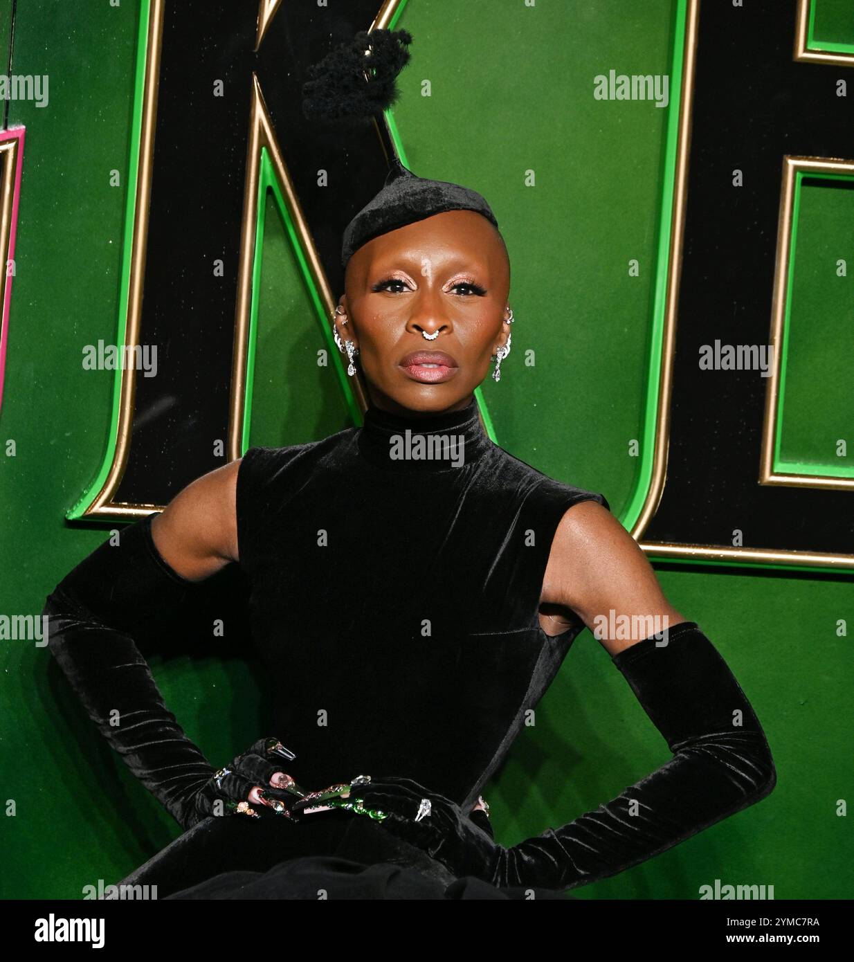 Cynthia Erivo at the "Wicked Part 1" UK film premiere, Royal Festival ...