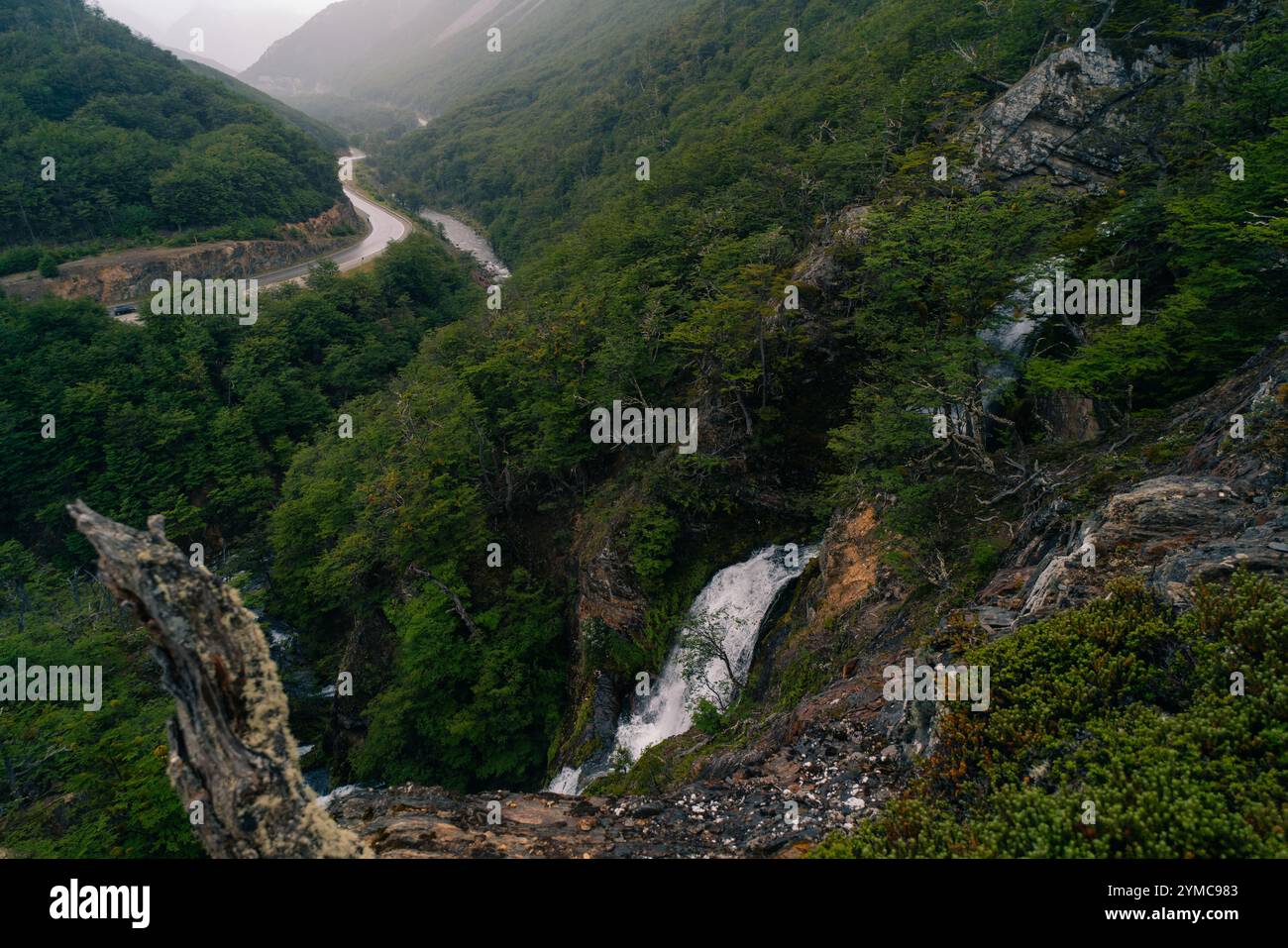 Cascada Velo de Novia Bridal Veil Waterfall in Ushuaia, Patagonia ...