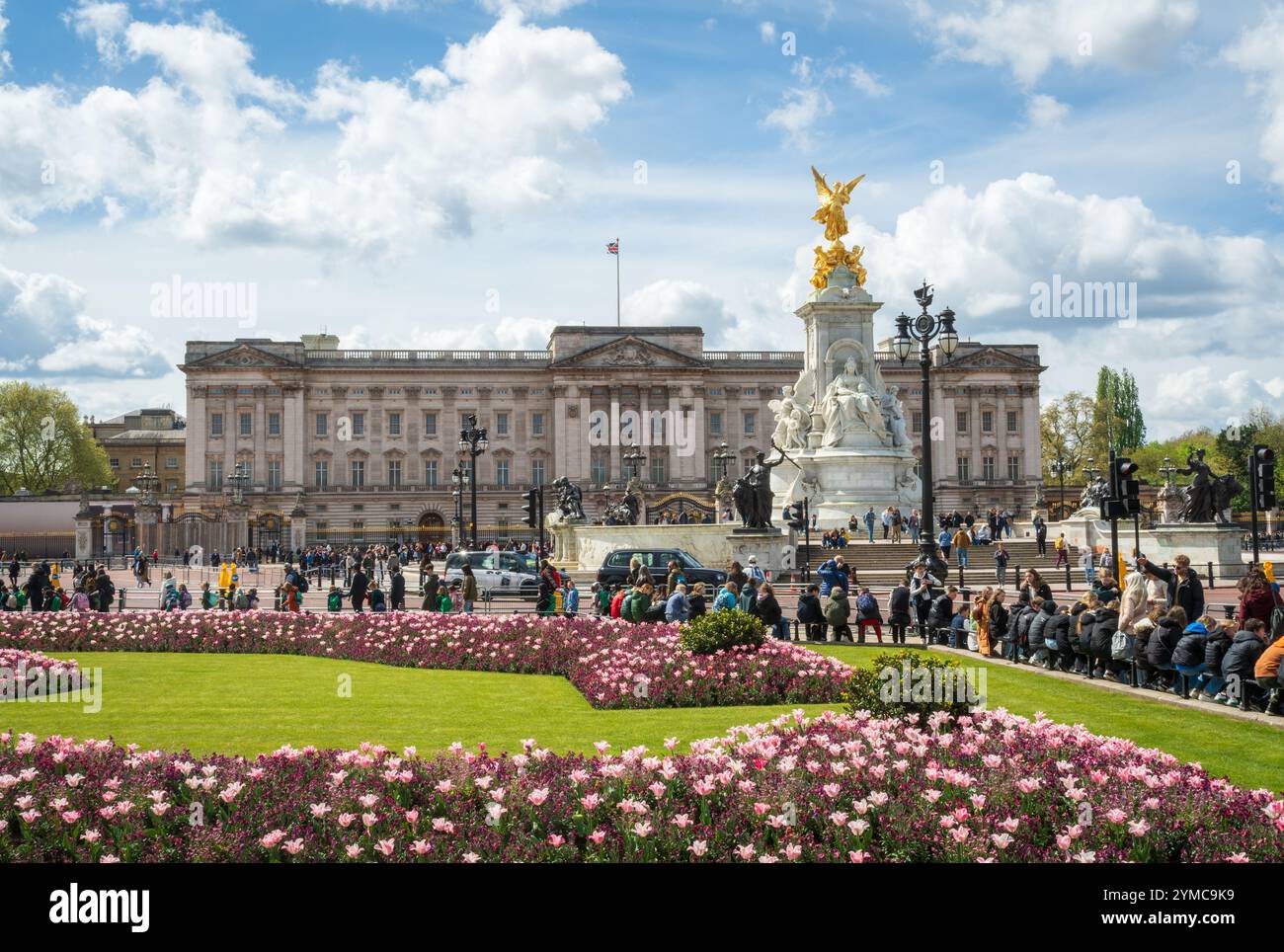 The Buckingham Palace, The Royal residence in London, England, UK Stock ...