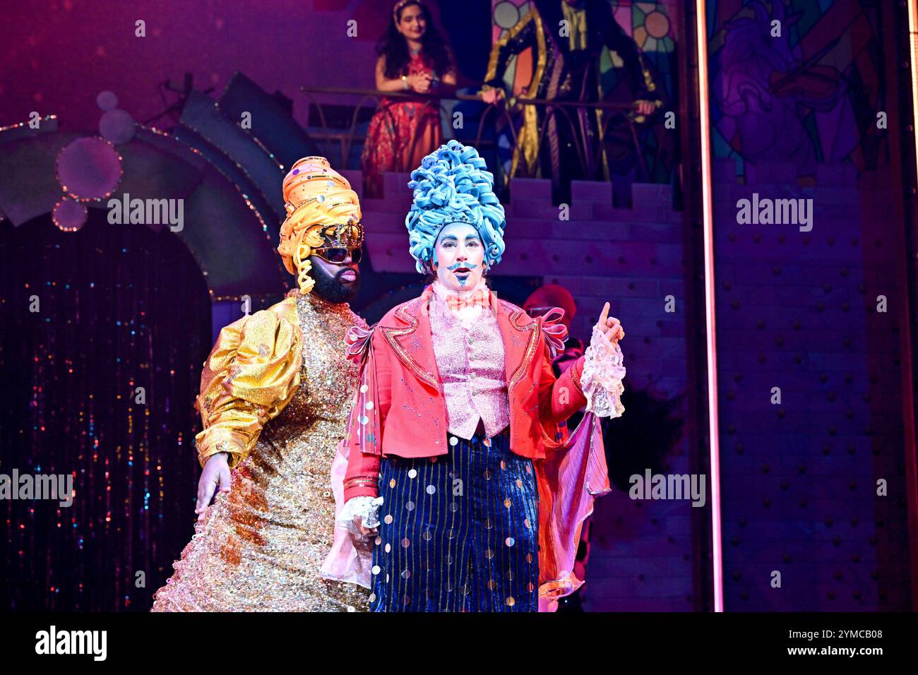 London, UK. 20th Nov, 2024. The cast of the new 'Aladdin' pantomime ...