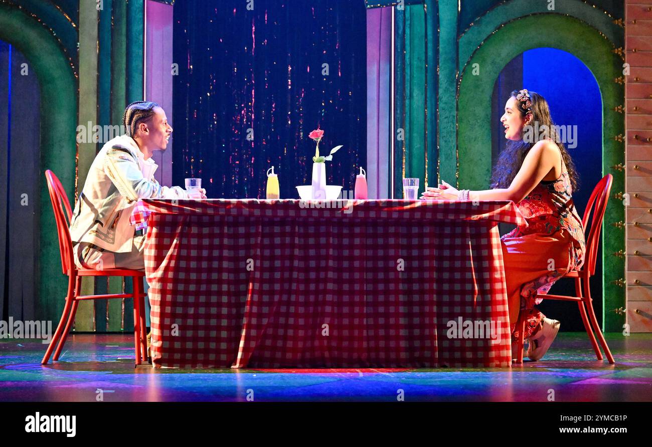 London, UK. 20th Nov, 2024. The cast of the new 'Aladdin' pantomime ...