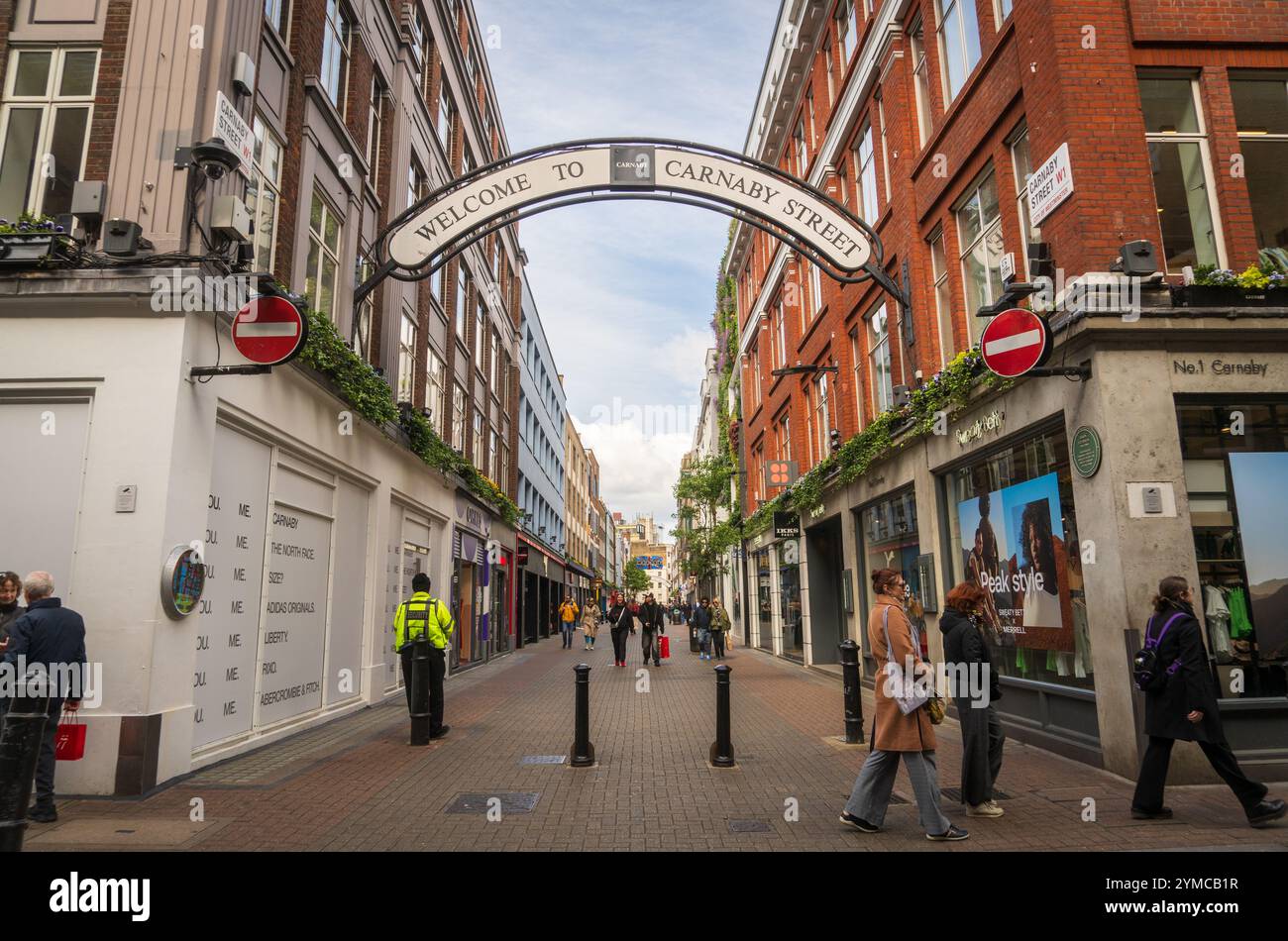 The area of SOHO, City of Westminster in the West End of London, UK ...
