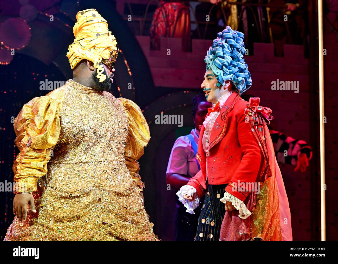 London, UK. 20th Nov, 2024. The cast of the new 'Aladdin' pantomime ...