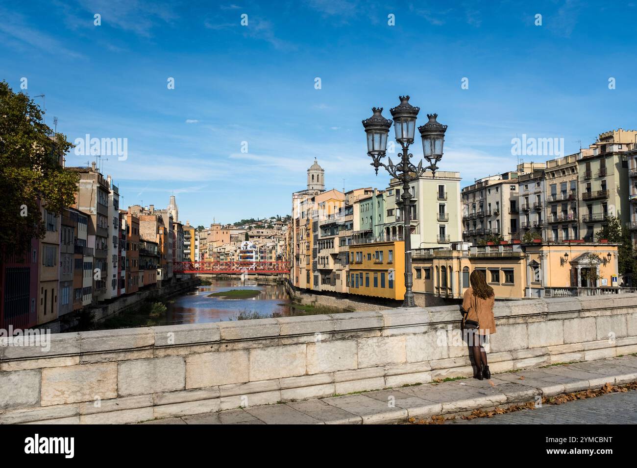 The Onyar river runs through the heart of the picturesque town of ...