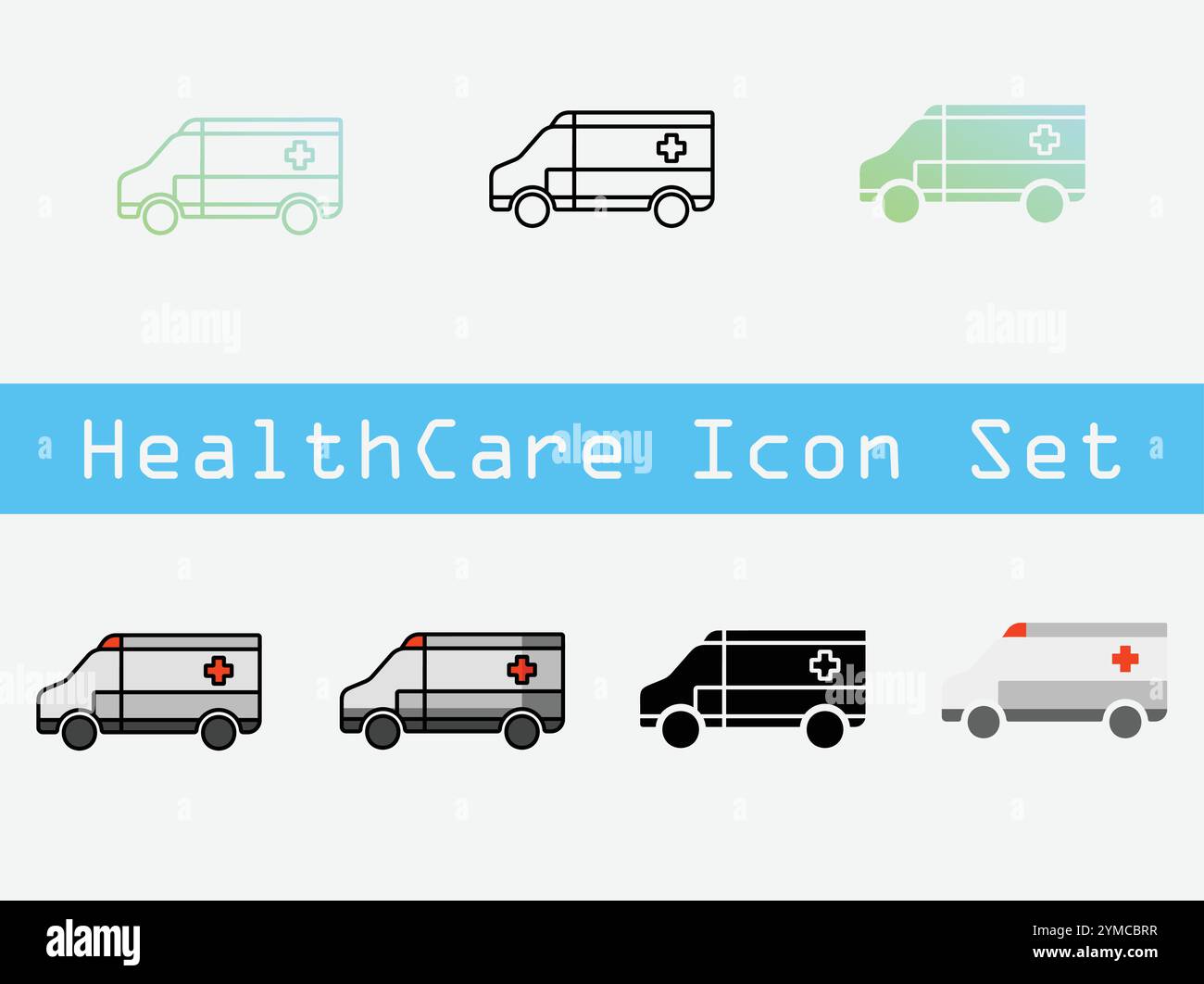 This is a set of 7 Healthcare icons with a minimalist style Stock ...