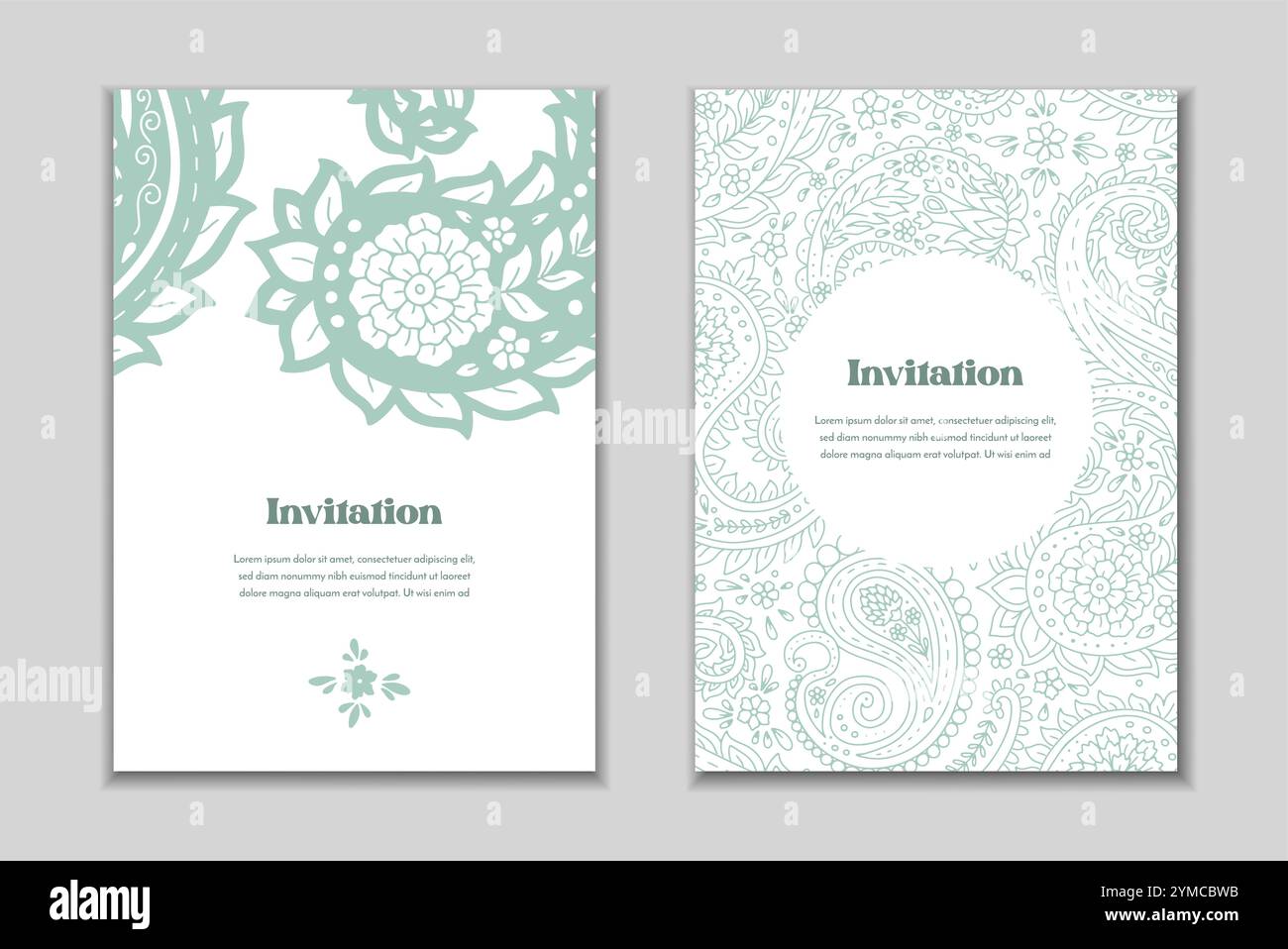 Set two cards wedding Stock Vector Images - Alamy