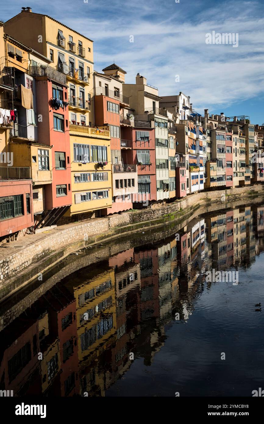 The Onyar river runs through the heart of the picturesque town of ...