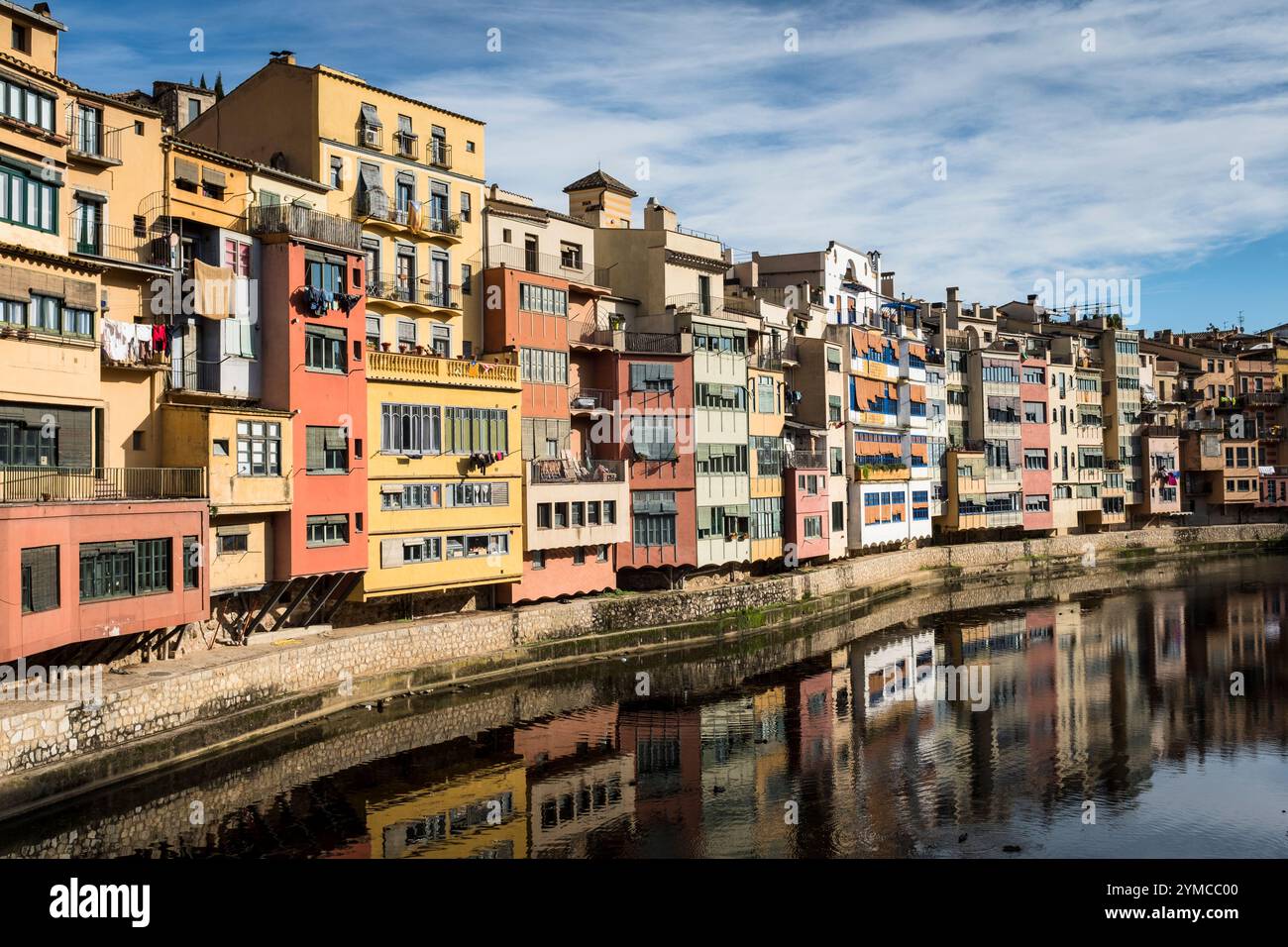 The Onyar river runs through the heart of the picturesque town of ...