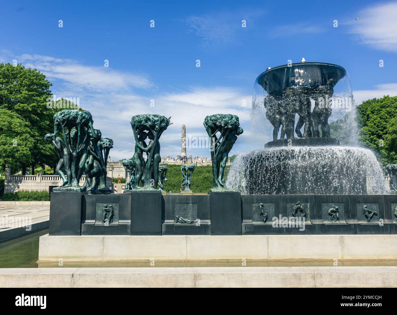 The Vigeland Park Sculpture museum in Oslo, Norway. Gustav Vigeland (11 ...