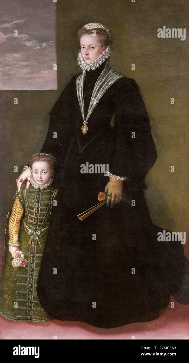 Juana of Austria and a Young Girl, (Joanna of Austria ,1535-1573 ...
