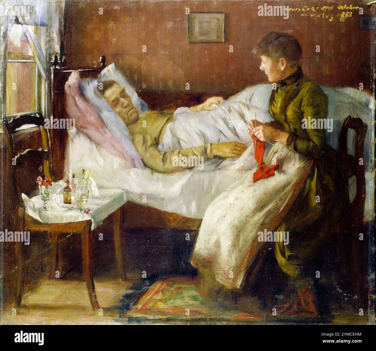 Lovis Corinth, The Artist's Father on his Sickbed, (Franz Heinrich ...