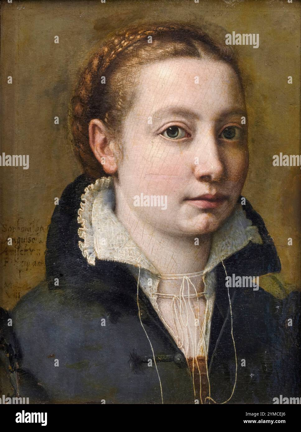 Sofonisba Anguissola (1532-1625), Self portrait painting in oil, 1558 Stock Photo - Alamy