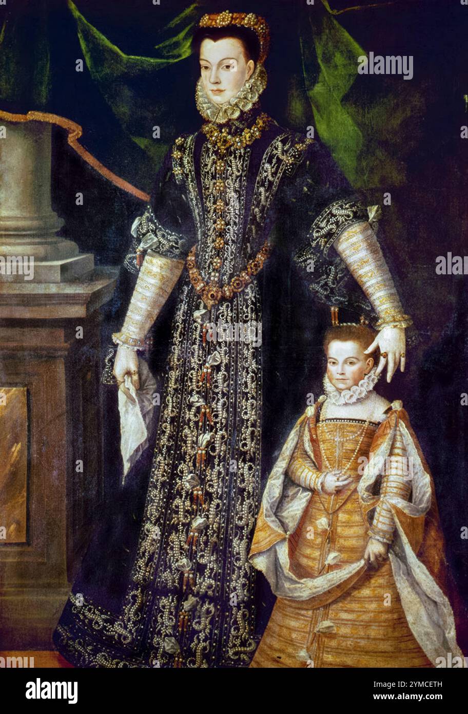 Elisabeth of France, aka Elisabeth of Valois (1546-1568) Queen of Spain ...