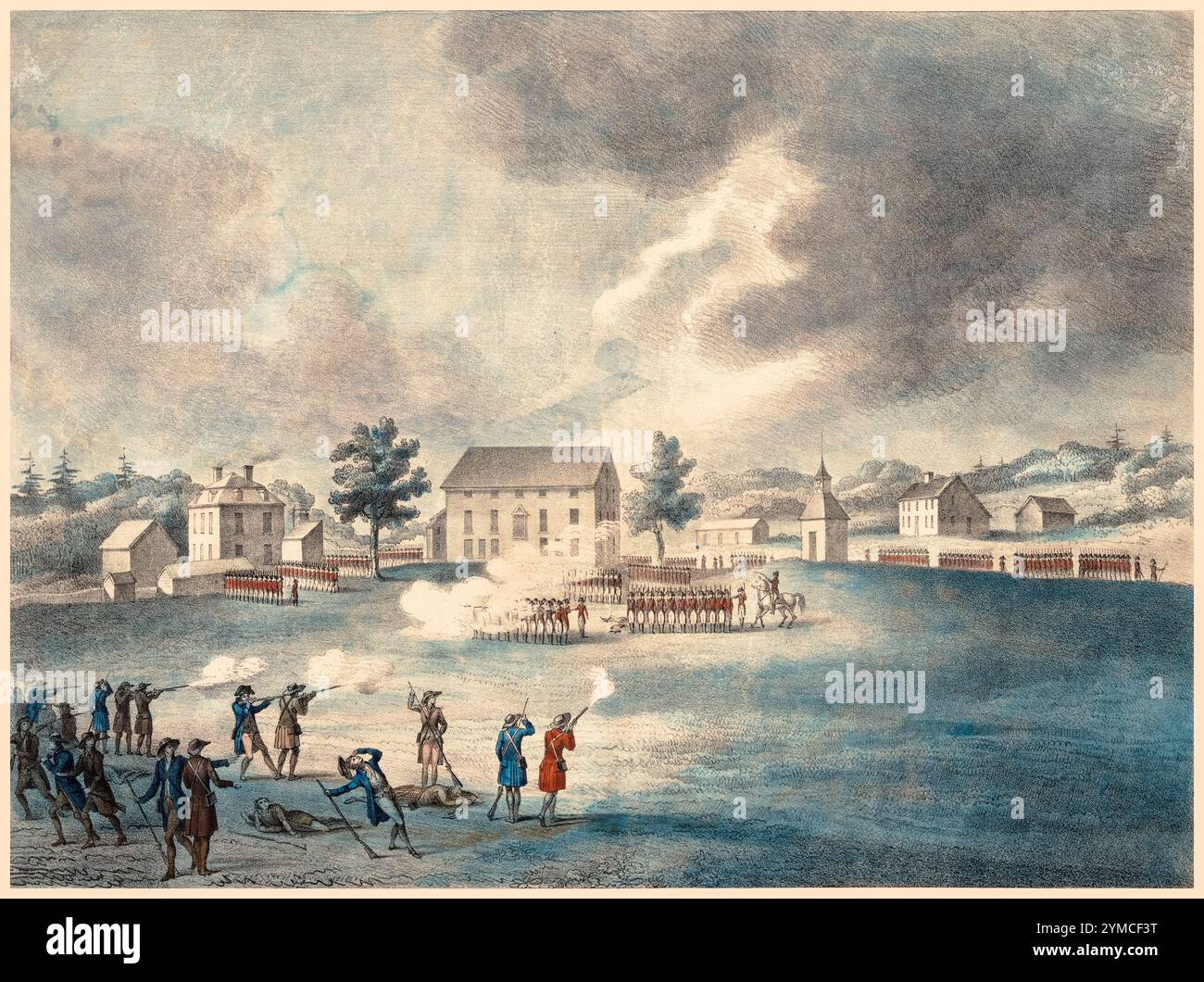 The Battle of Lexington, April 19th 1775, one of the first battles in ...