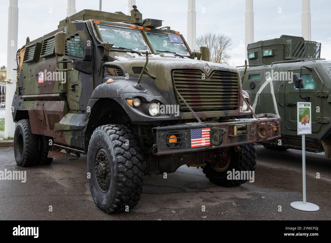 SAINT PETERSBURG, RUSSIA - DECEMBER 05, 2024: American armored ...