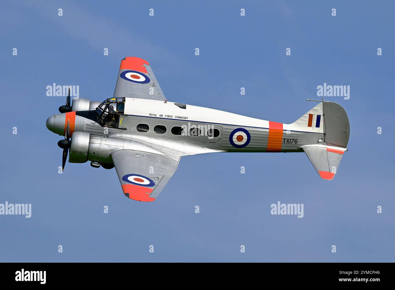 An Avro Anson twin engine utility aircraft used in many roles by the ...