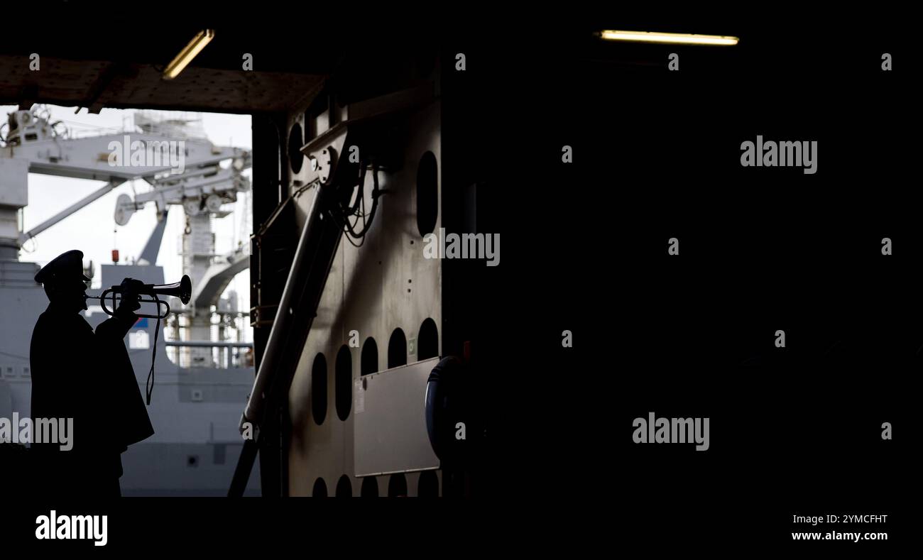 DEN HELDER - Tamboers and Pipers of the Marine Corps during the ...