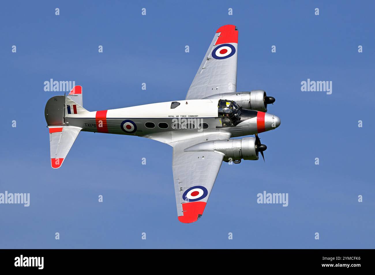 An Avro Anson twin engine utility aircraft used in many roles by the ...