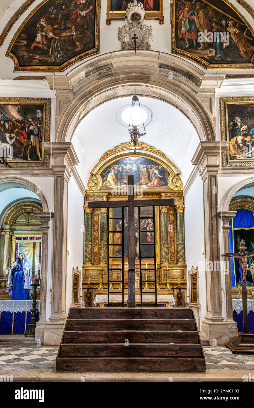 Interior of Igreja da Misericordia de Obidos - Church of Mercy of ...