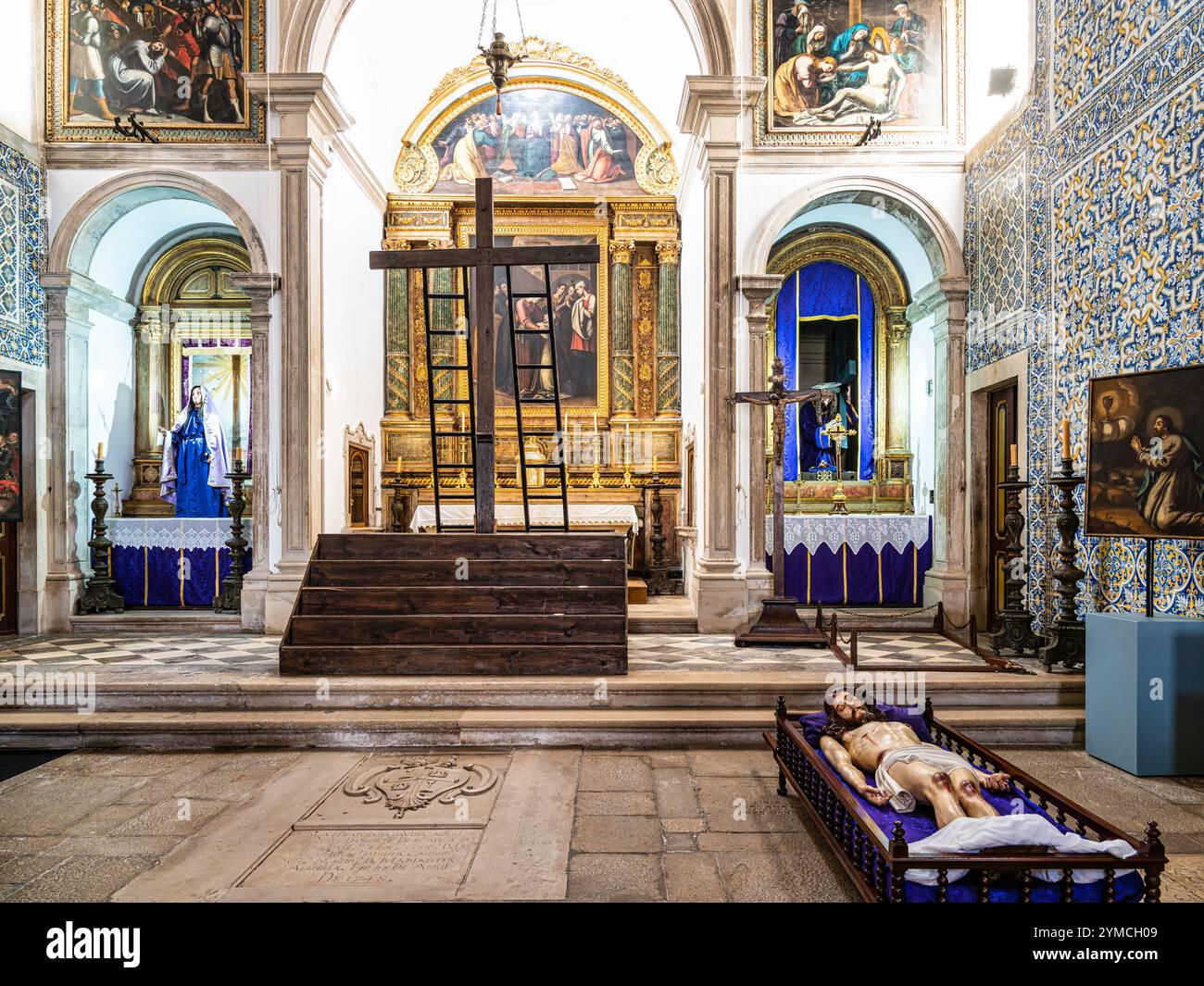Interior of Igreja da Misericordia de Obidos - Church of Mercy of ...