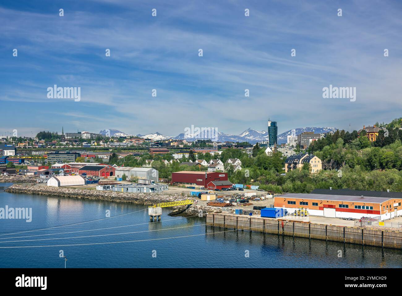 Narvik Town in Norway Beautiful landscape arctic circle. The town is ...