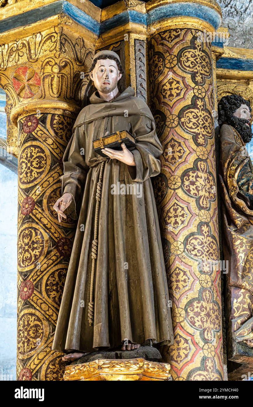 Interior view at the Charola of the Convent of Christ, magnificent ...