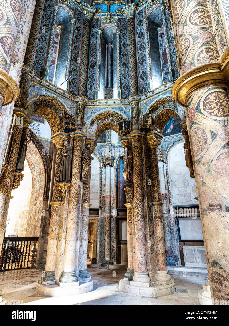 Interior view at the Charola of the Convent of Christ, magnificent ...