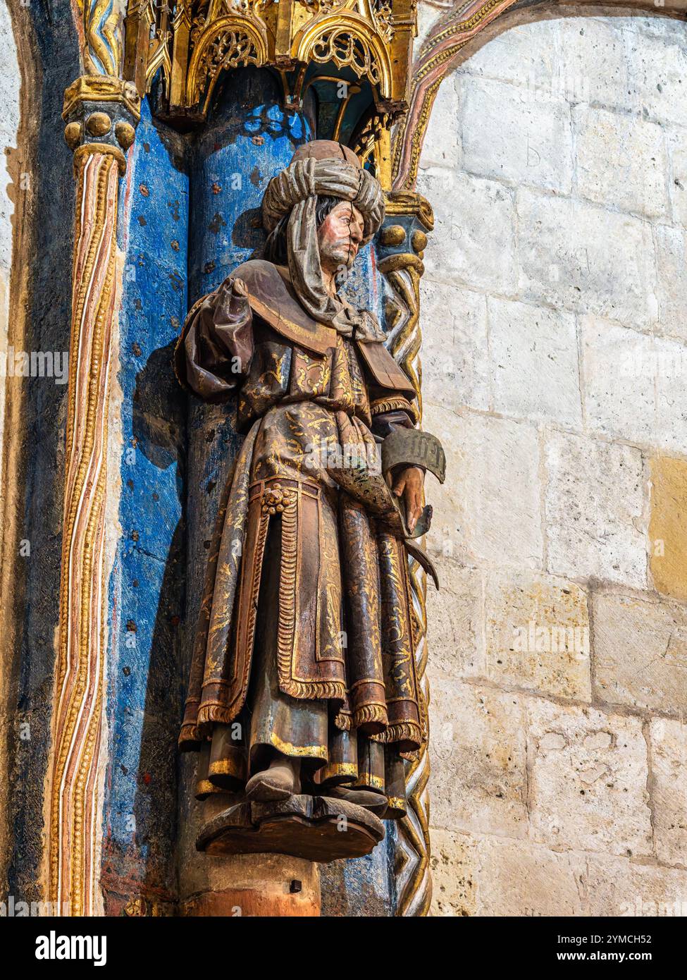 Interior view at the Charola of the Convent of Christ, magnificent ...