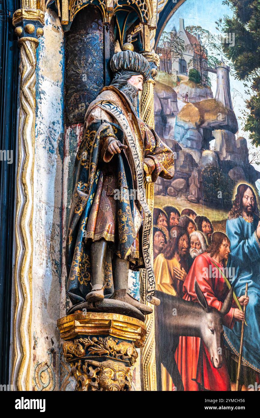 Interior view at the Charola of the Convent of Christ, magnificent ...