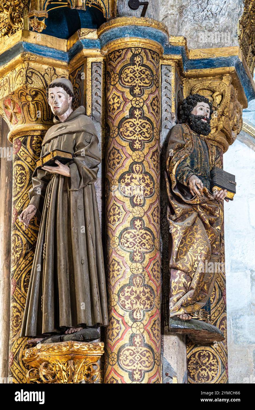 Interior view at the Charola of the Convent of Christ, magnificent ...