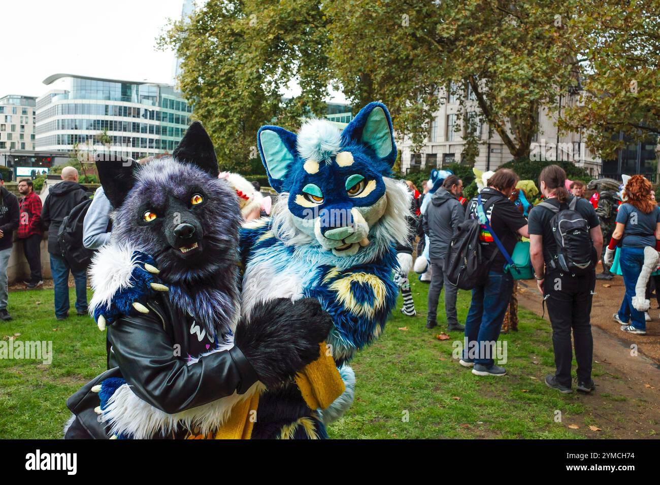 A gathering of Furries in the Trinity Square Gardens in Tower Hill in ...