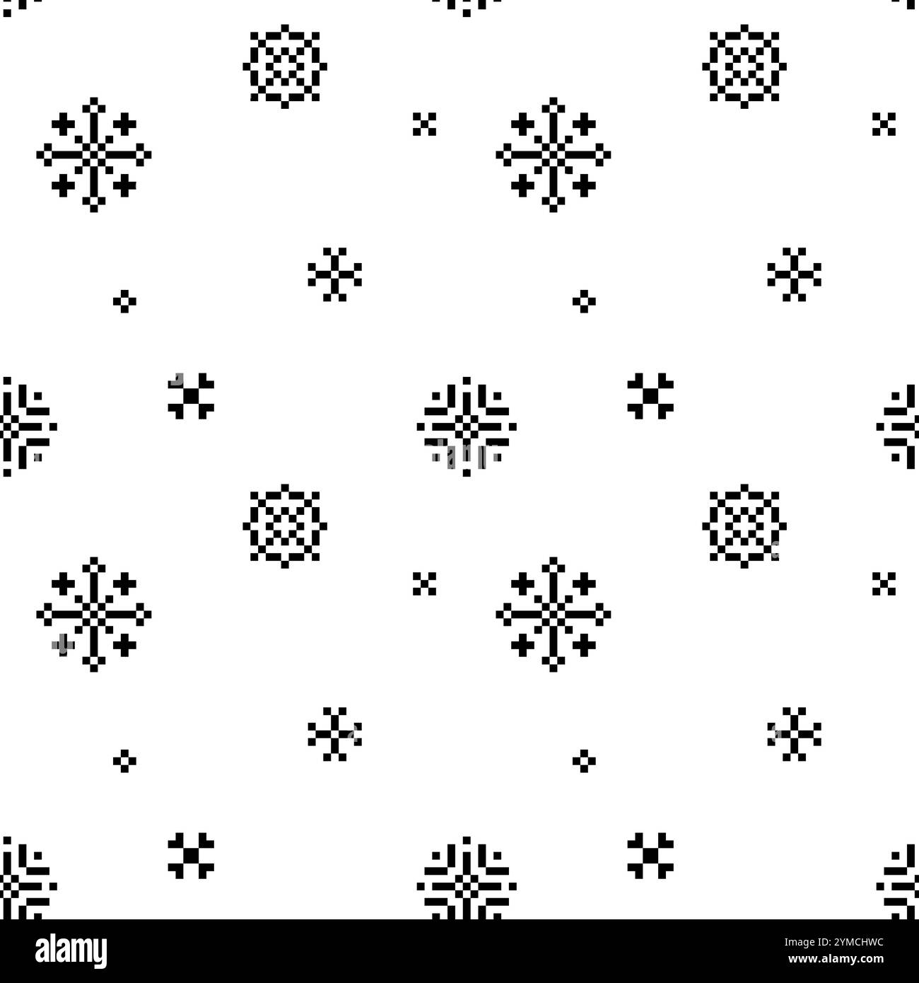 Christmas pattern black on white Black and White Stock Photos & Images ...