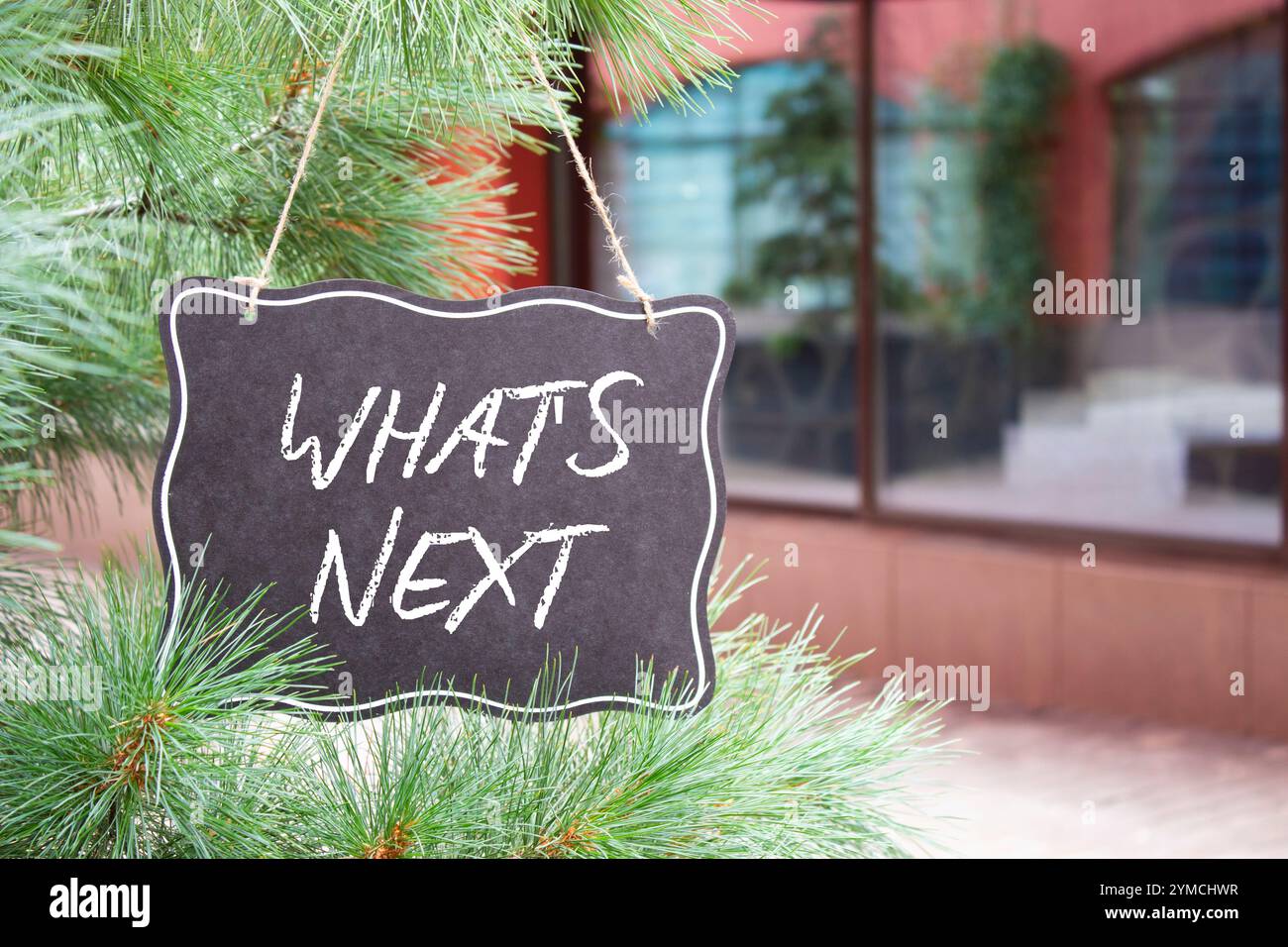 What is next symbol. Concept words What is next on black chalk ...