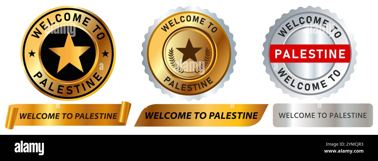 Welcome to Palestine country embrace greeting coming visit tourist ...