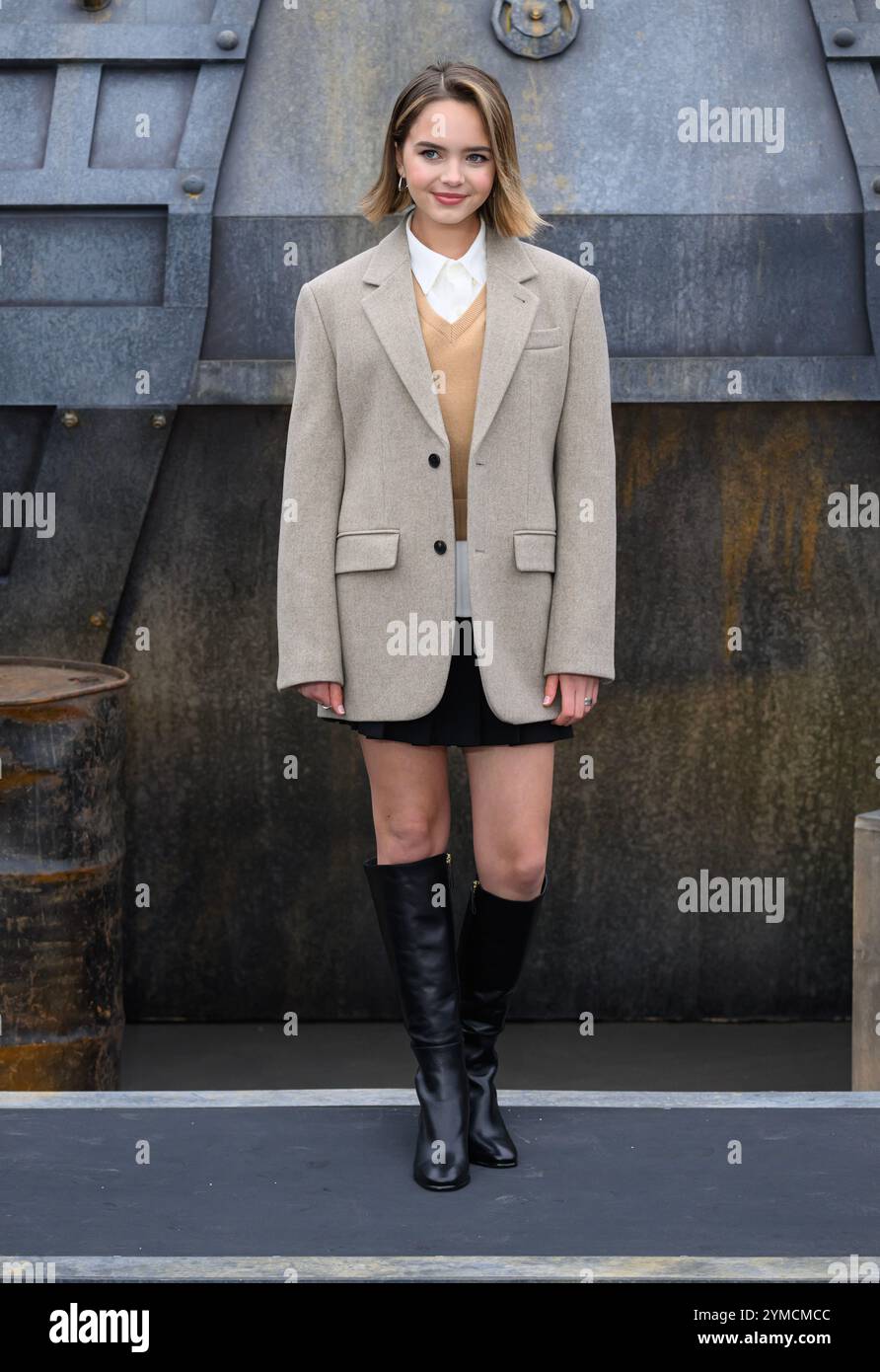 London, UK. November 21st, 2024. Ryan Kiera Armstrong at the Star Wars ...