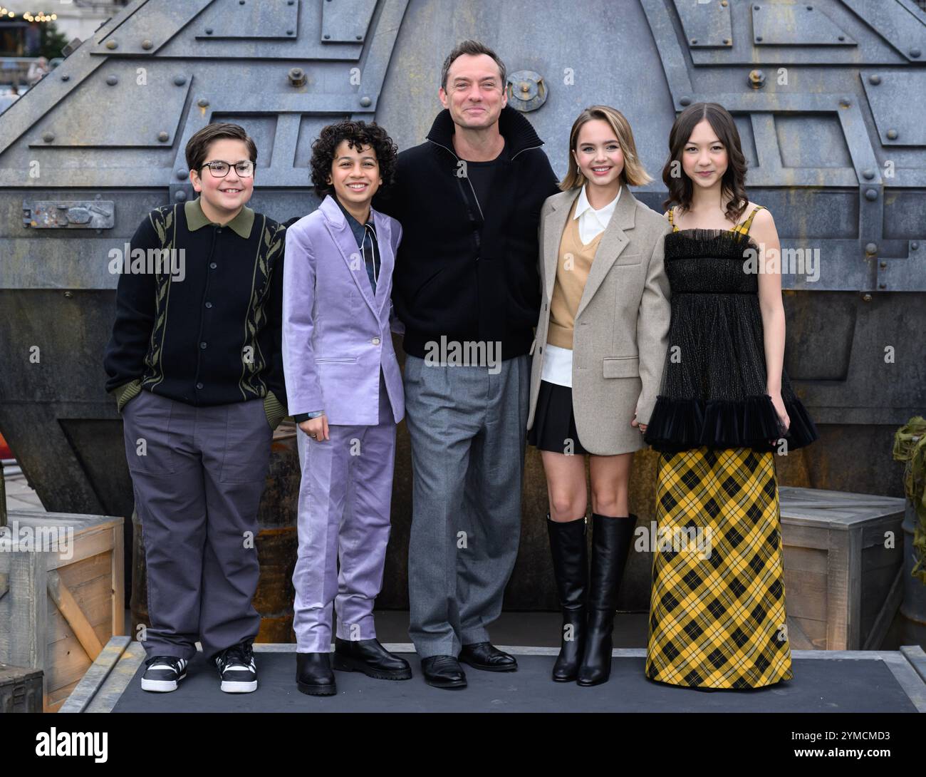 London, UK. November 21st, 2024. Jude Law, Ravi Cabot-Conyers, Ryan ...