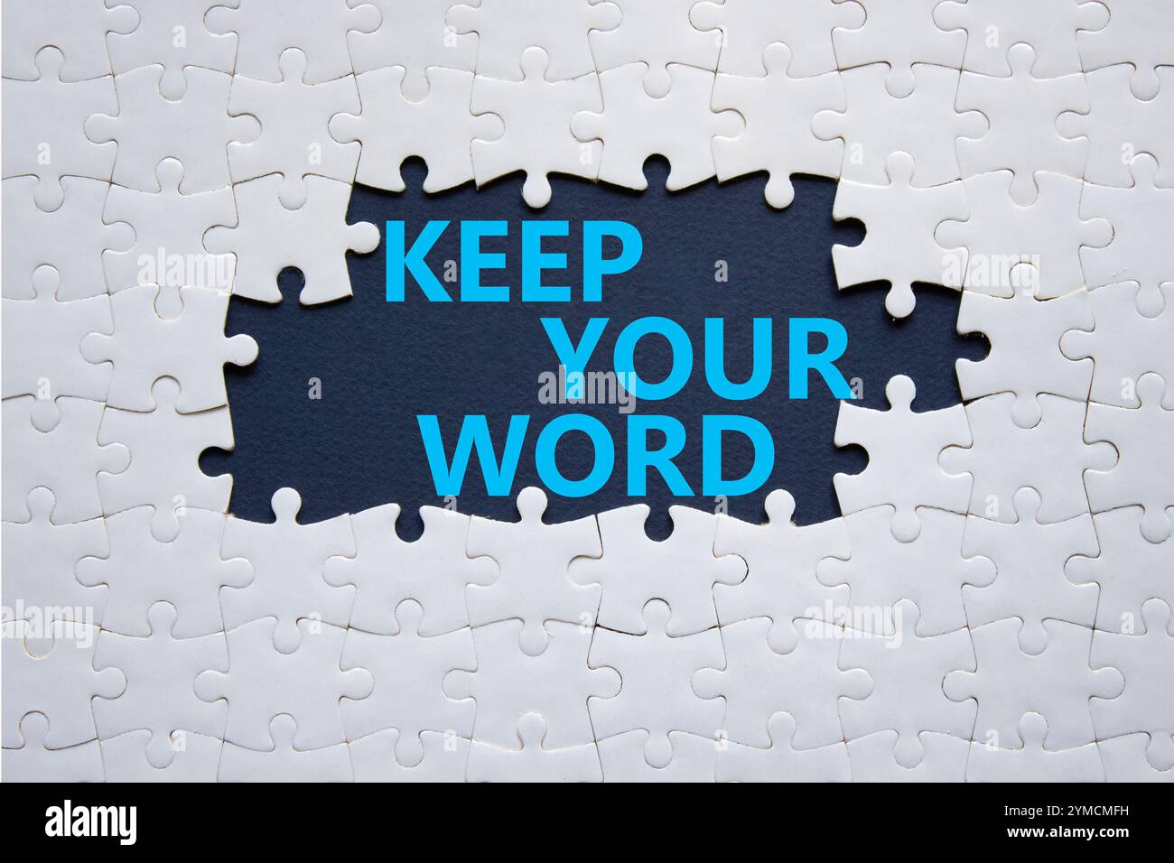 Keep your word symbol. Concept words Keep your word on white puzzle ...