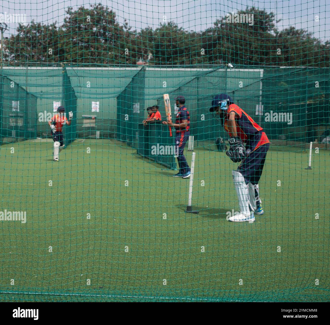 Cricket india training hi-res stock photography and images - Alamy