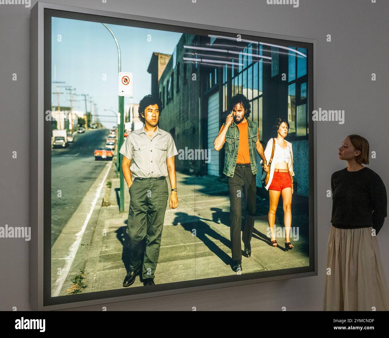 London, UK. 21 November 2024. A staff member with ’Mimic’, 1982, at a preview of ‘Life in ...