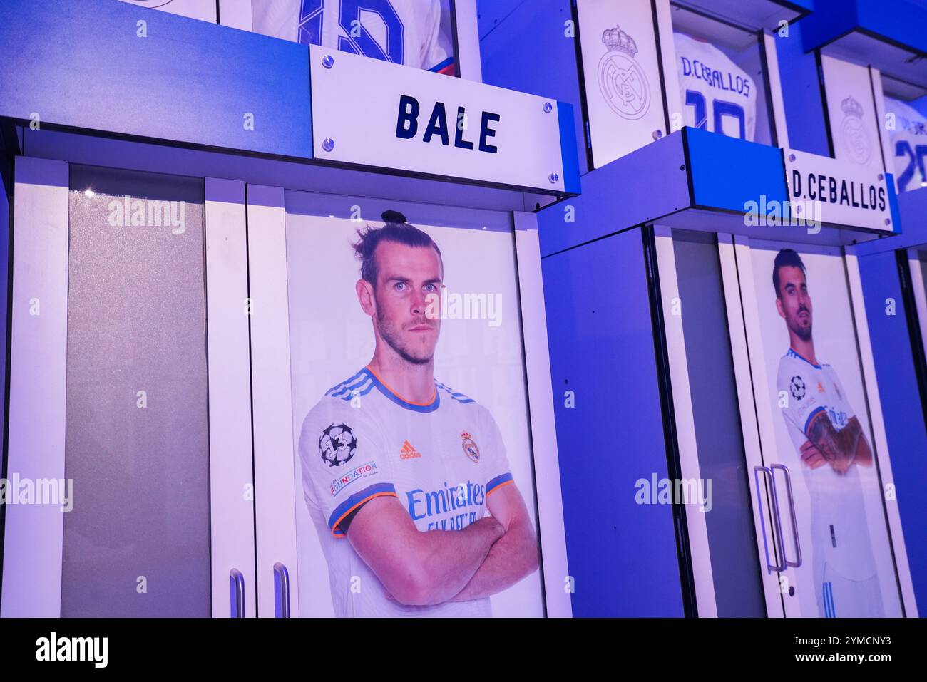 London, UK. 21 November 2024 f Real Madrid's first team locker room ...