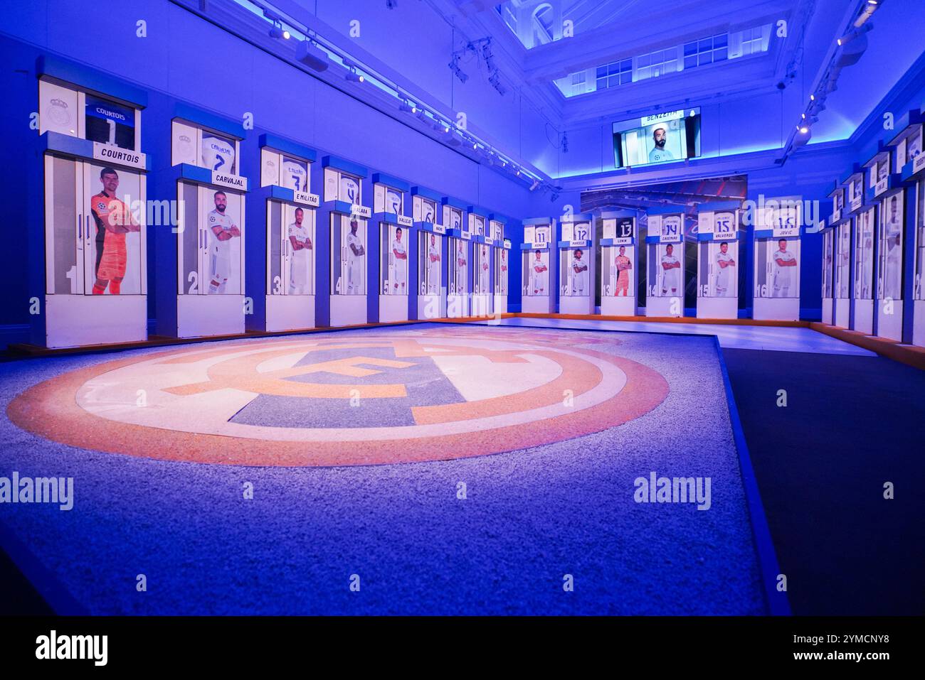 London, UK. 21 November 2024 Real Madrid's first team locker room from ...